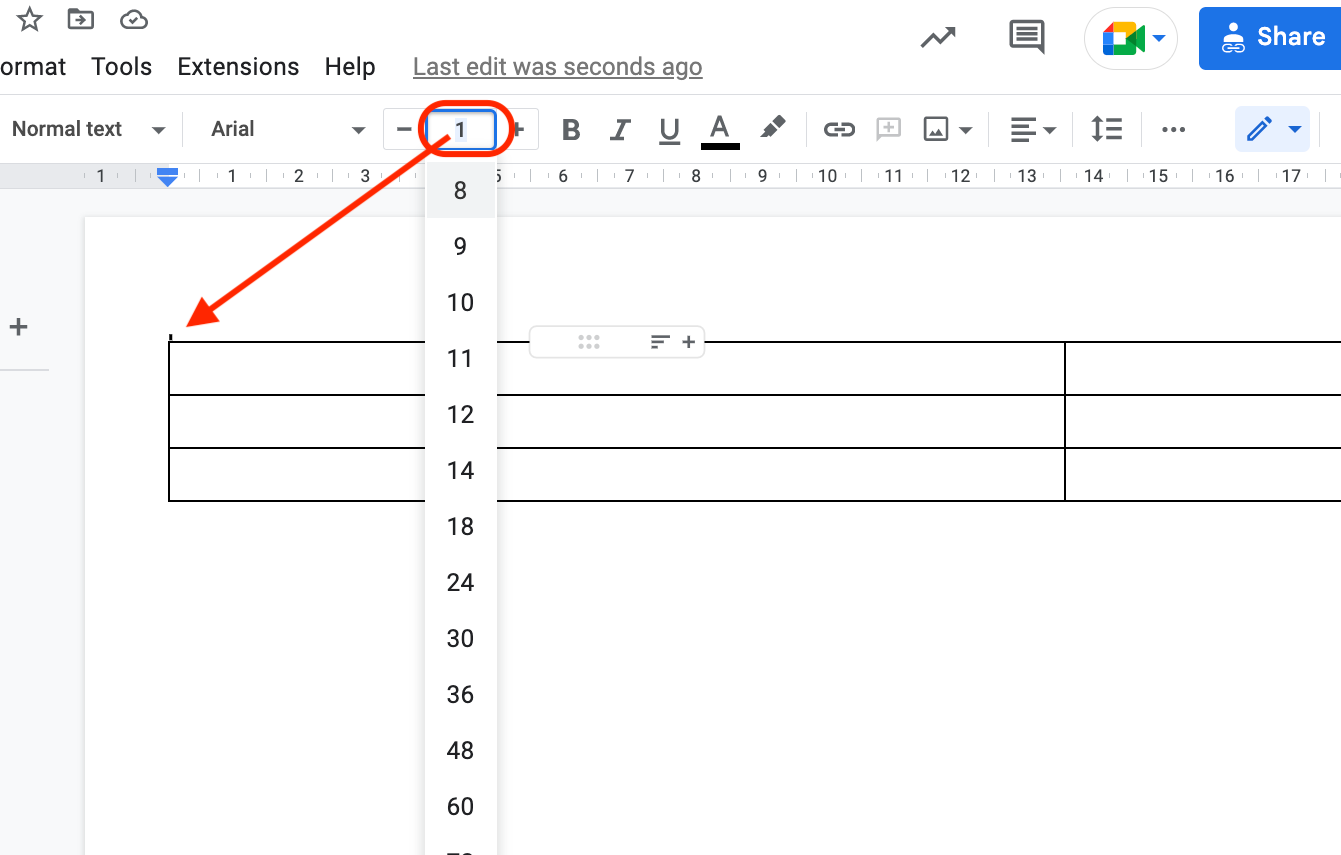 Remove the line spacing between the margin and the table. - Google Docs ... Remove the line spacing between the margin and the table. - Google Docs ...