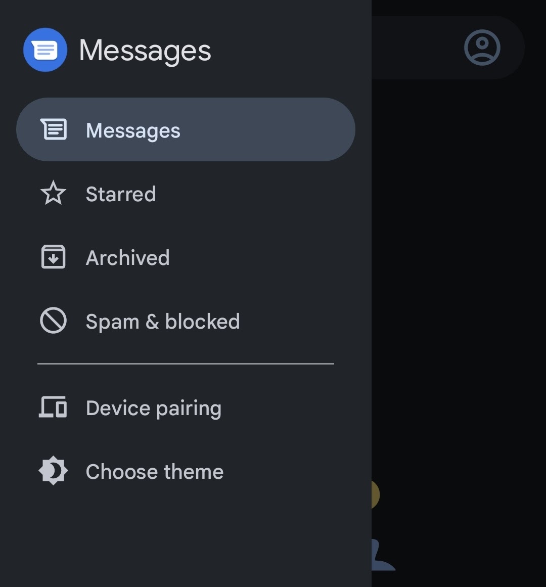 Three dot menu missing - Google Messages Community