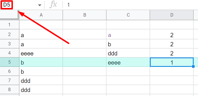 I need to use a formula to determine the current Sheets cell name, e.g. B12. - Google Docs ...