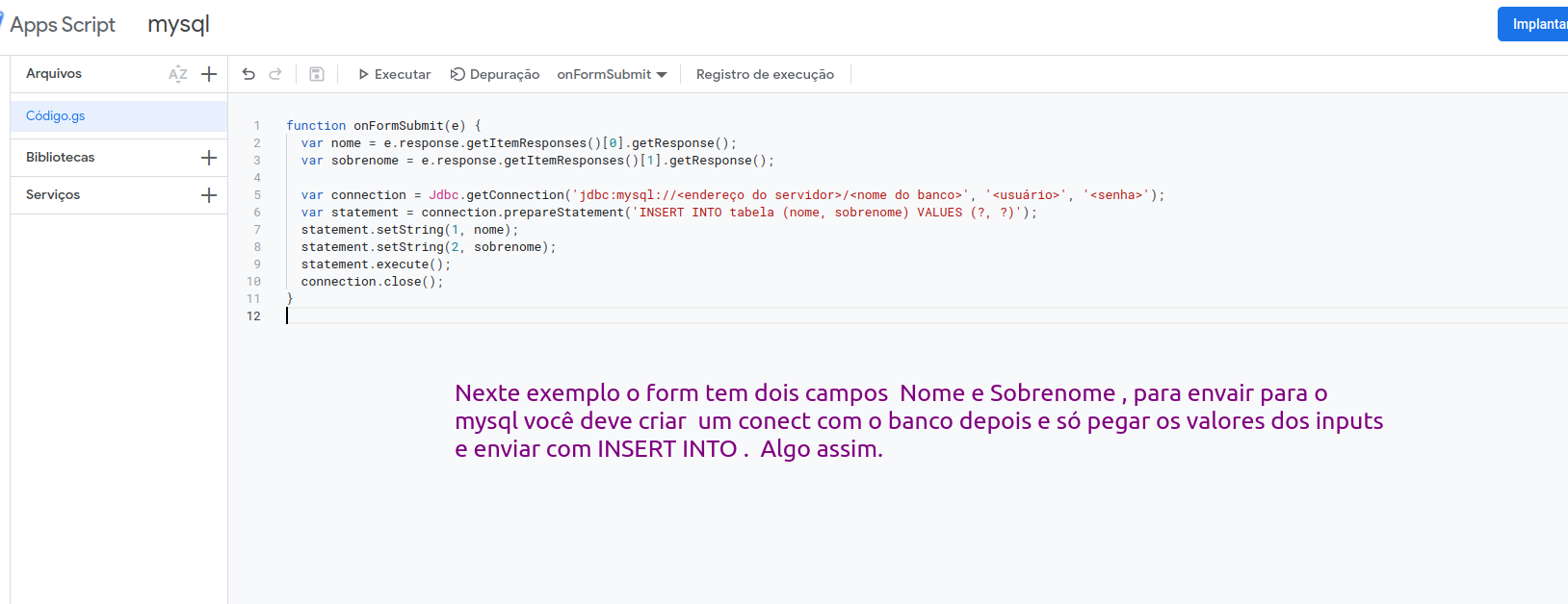 Tem como salvar os dados do Google Forms no novo banco de dados do App Sheets - Comunidade ...