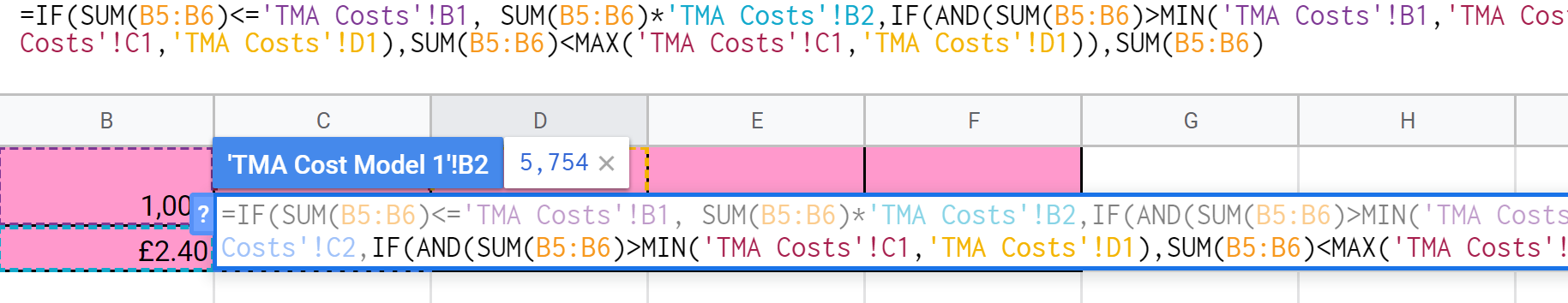 the floating formula window appears in front of the sheet disallowing ...