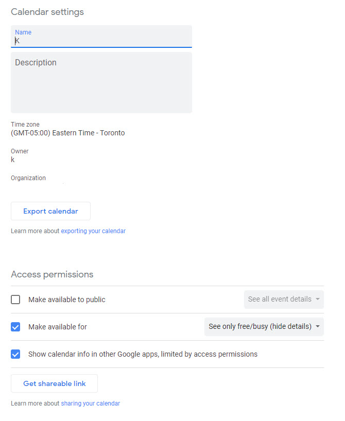Move calendar from "Other Calendars" to "My Calendars" - Google ...
