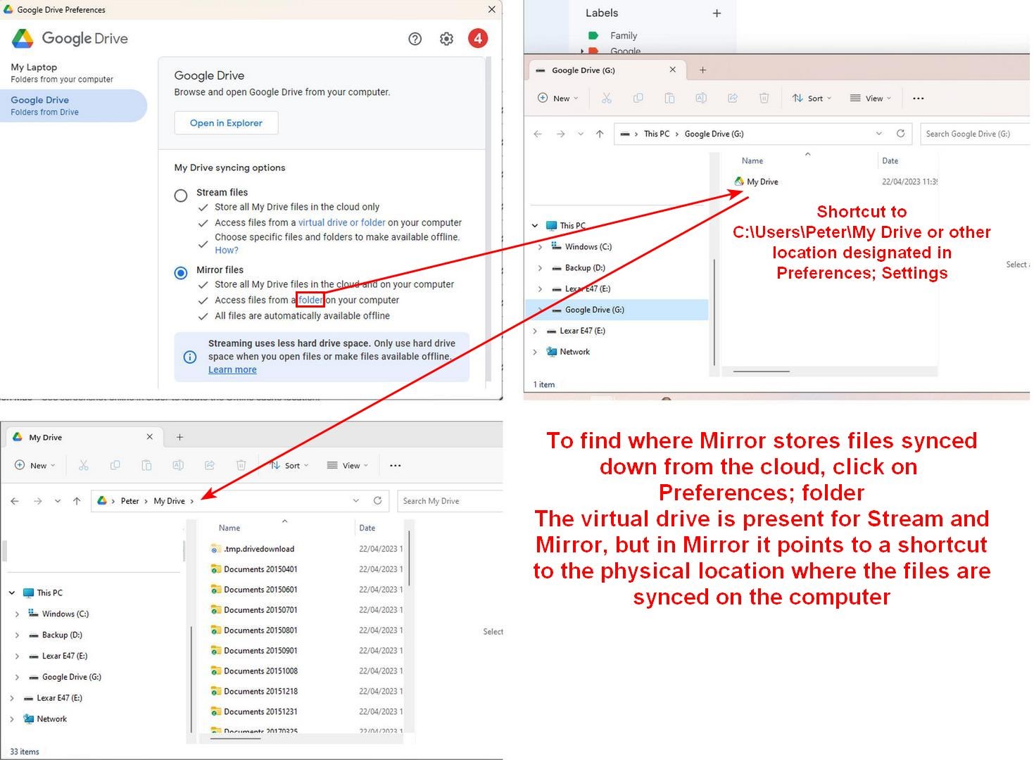 How can I tell what local folders are synched? - Google Drive Community