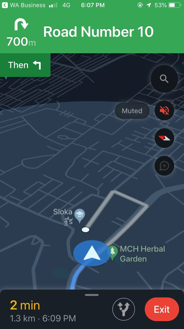 Navigation not working in google maps, whenever we start navigation, a ...