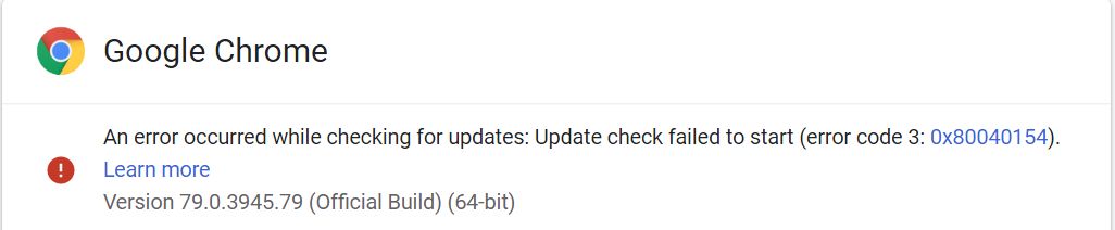 Can't update Chrome, downloaded and can't install it either - Google ...