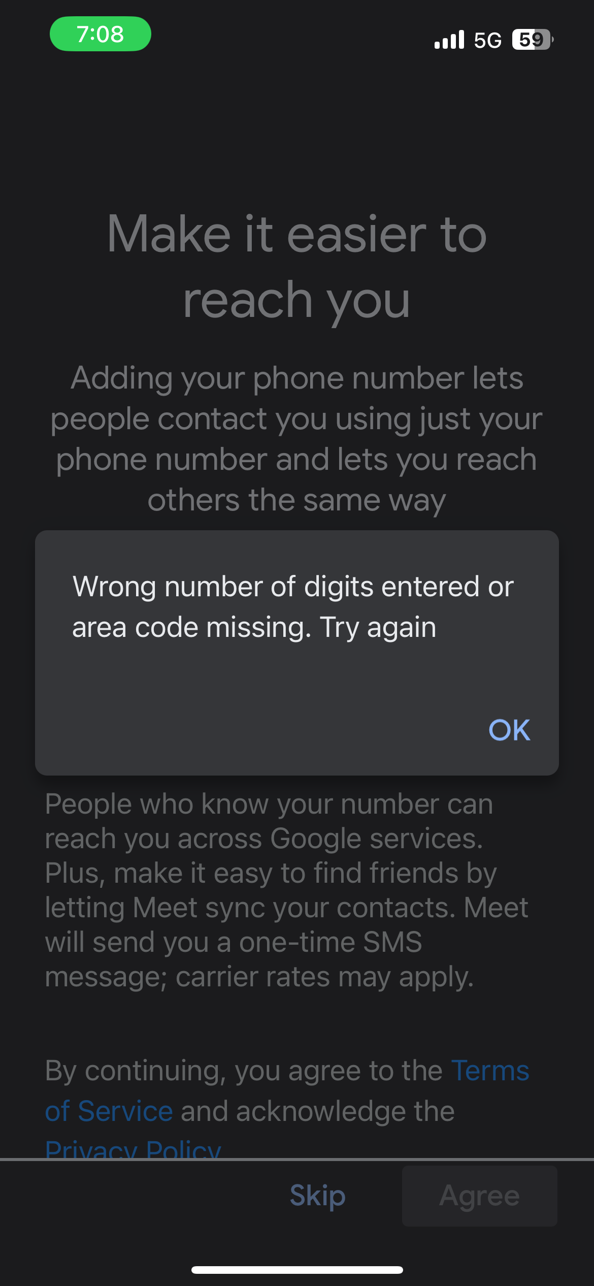 Why I can't add my calling account number? - Google Meet Community