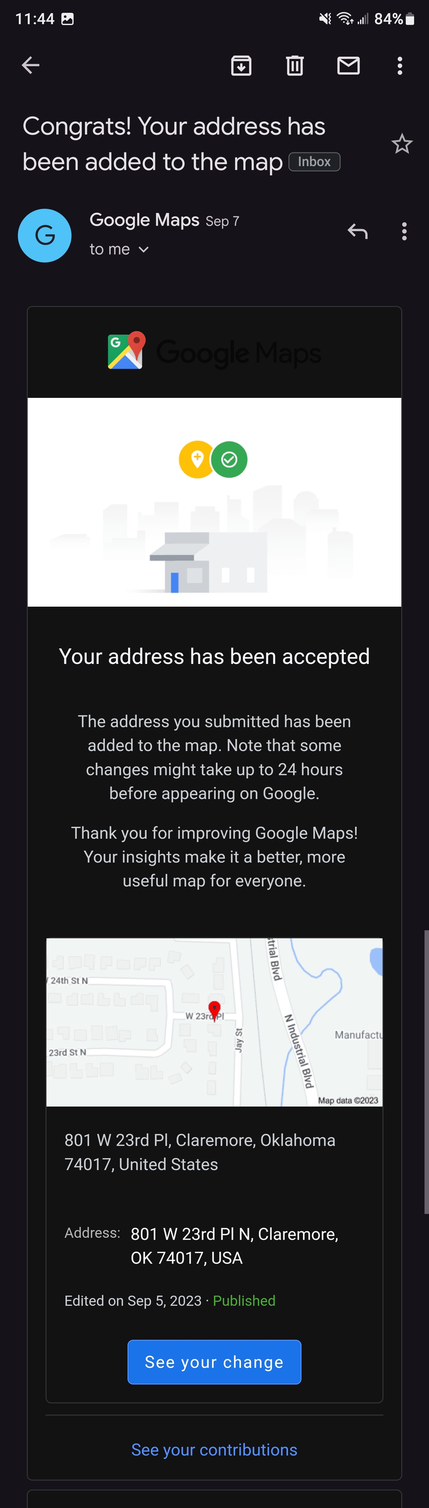 Cannot fix my address on Google Maps no matter how many requests I ...