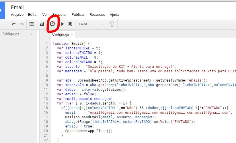 Executar script automaticamente - Comunidade Editores de Documentos Google