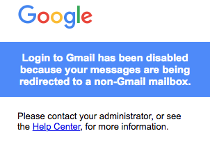 Login to Gmail has been disabled because your messages are being ...