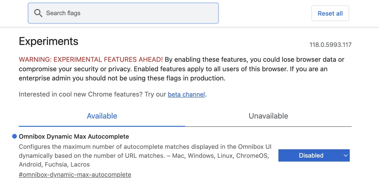 How do I turn off Autocomplete in the Chrome Search (URL) bar? - Google Chrome Community