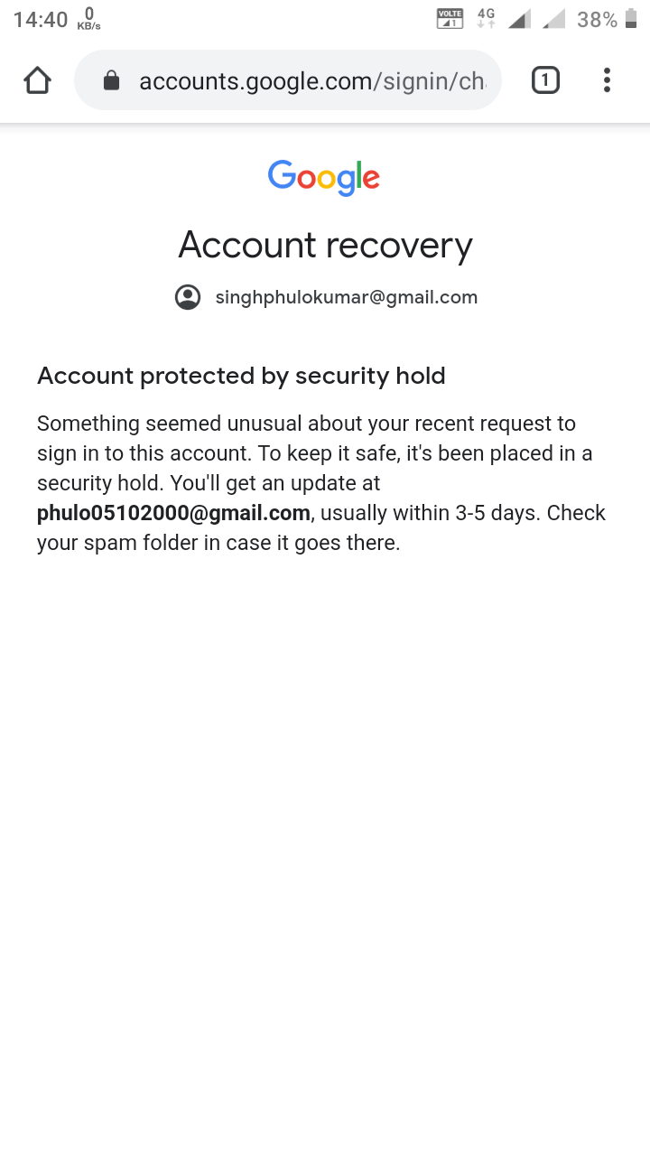 Verify Your Identity Can T Access My Account Gmail Community