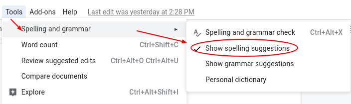 How To Disable Spellcheck Google Docs Editors Community