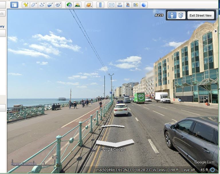 I have a white horizontal line across center of screen in street view. - Google Earth Community