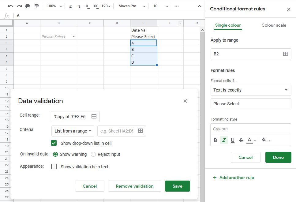 Is there a way to add title to a dropdown cell? - Google Docs Editors Community