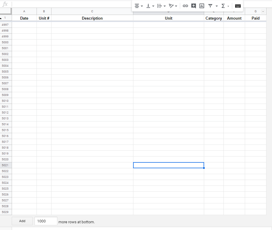 How do I Insert Multiple Rows in spreadsheet easily - Google Docs Editors Community