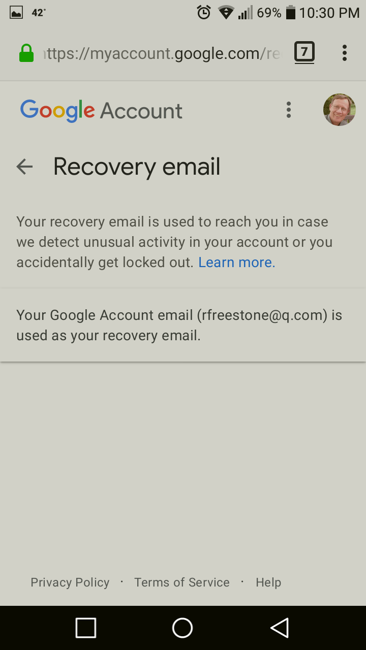 How Do I Change My Recovery Email Address As I Can t Edit It Please