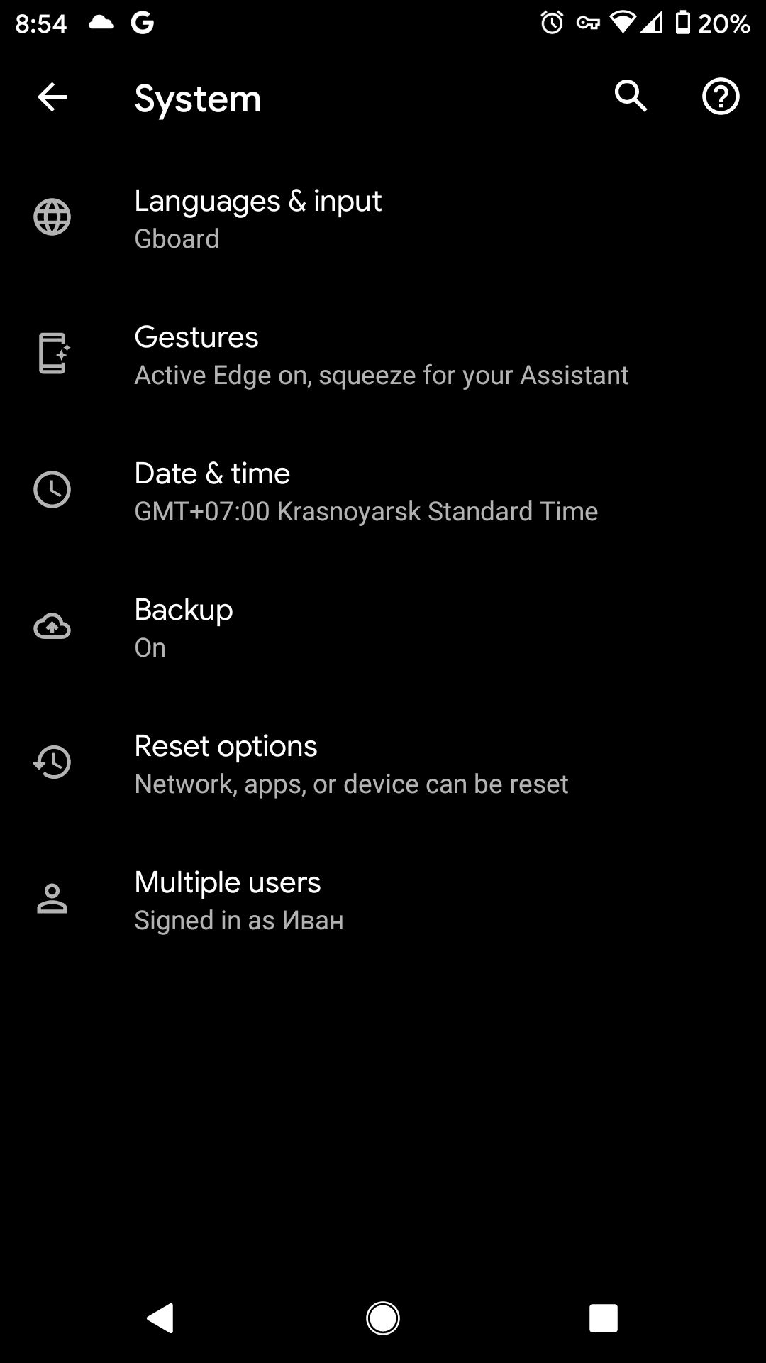 System update item disappeared from menu - Google Pixel Community
