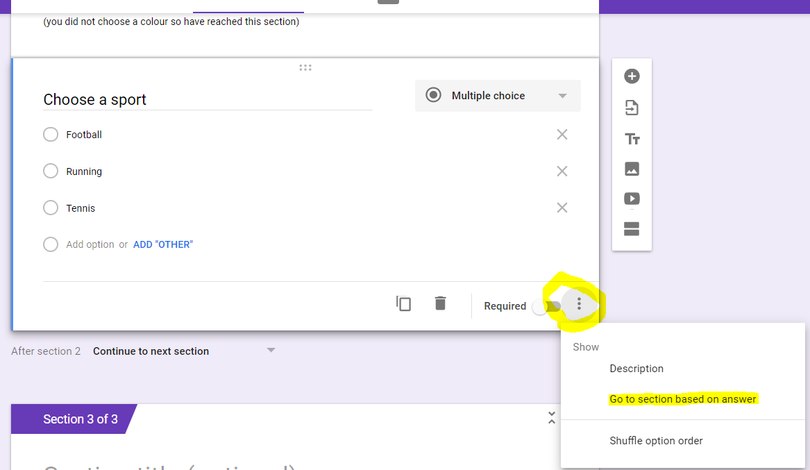 How Can I Branch To A Form Based On A Response To A Linear Scale Google Docs Editors Community