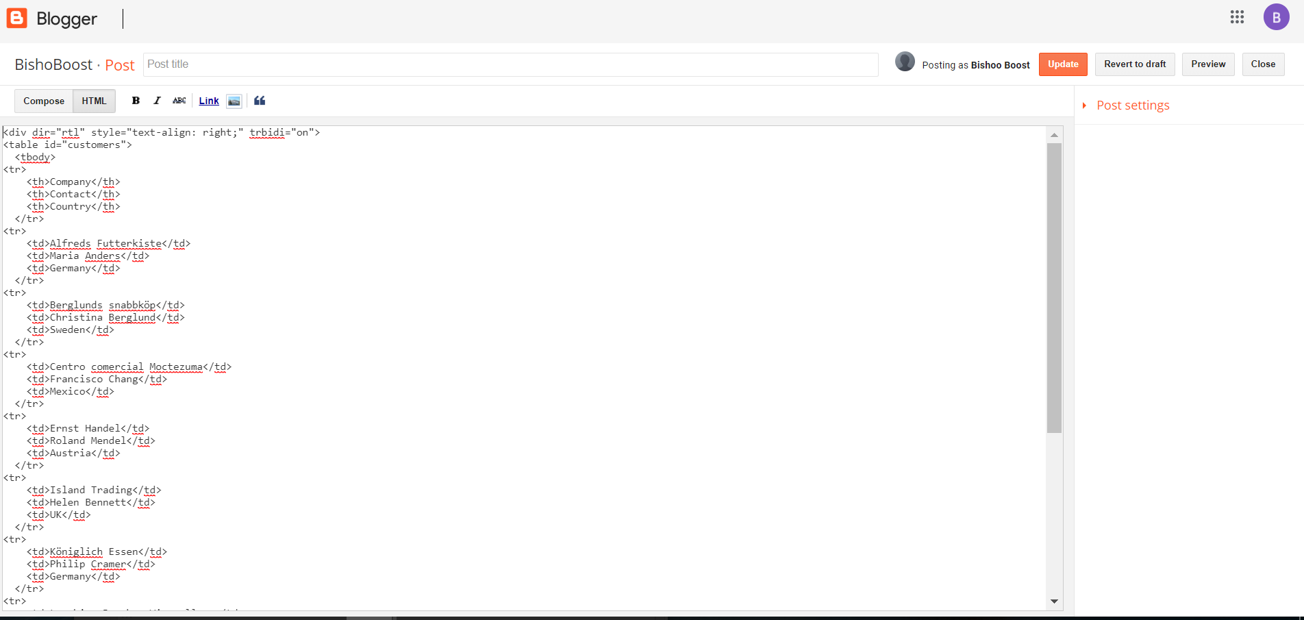 how can i add CSS code to my posts not to the Theme or layout of the blog ? - Blogger Community