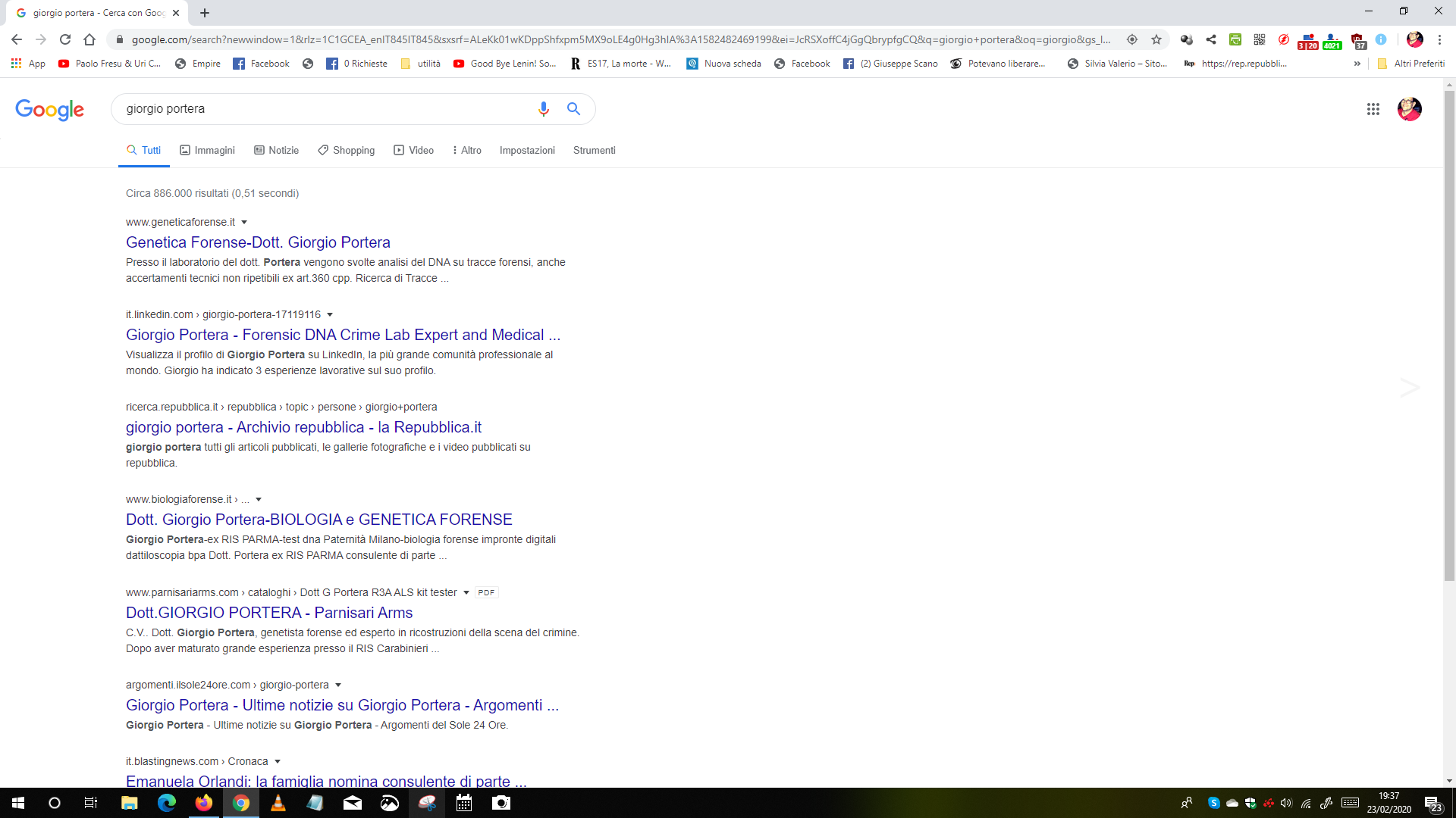come mai i risultati di una ricerca appaiono e e scompaiono ...