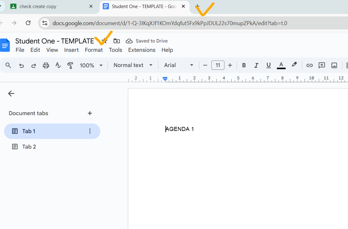 "create a copy" creates a template for each student instead - Google ...