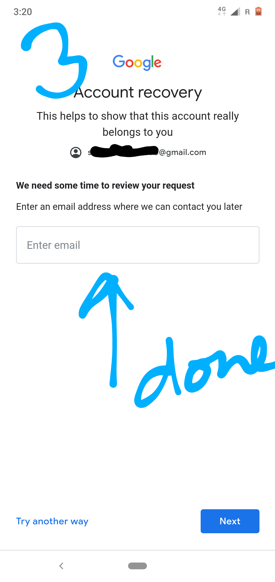 Account recovery Option . - Google Account Community