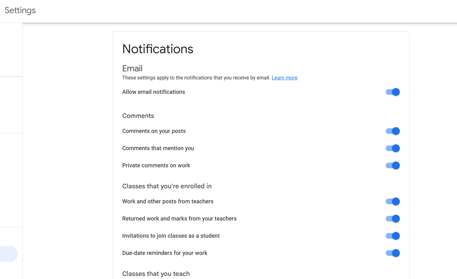 Notifications from Google Classroom - Google Classroom Community