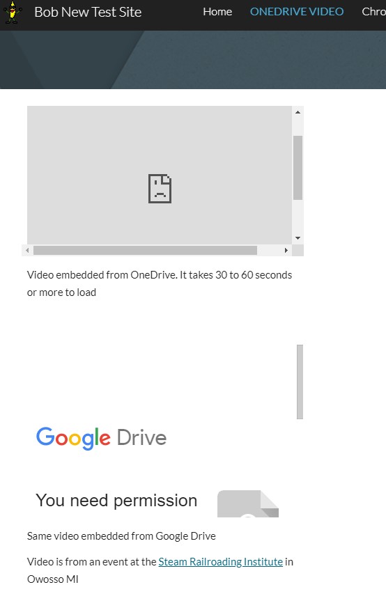 How do I embed OneDrive videos into New Google Sites? The embeds code ...