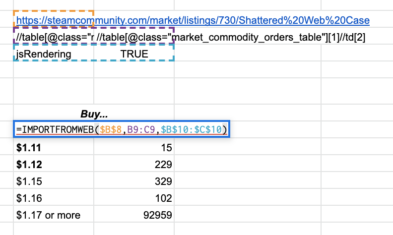 Trying to use IMPORTXML need help with XPATH - Google Docs Editors Community