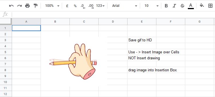 Can't insert gif into Google SHEET - Google Docs Editors Community