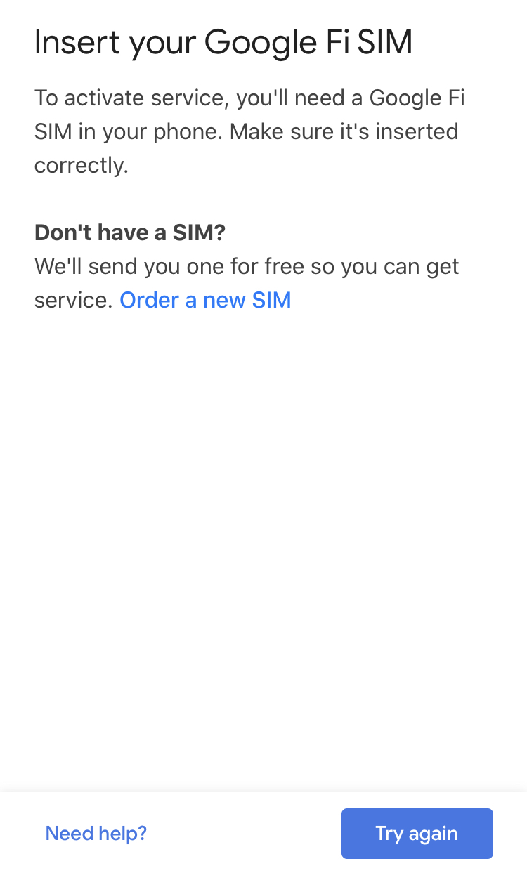 How do I change Google Fi physical sim to esim? - Google Fi Wireless ...
