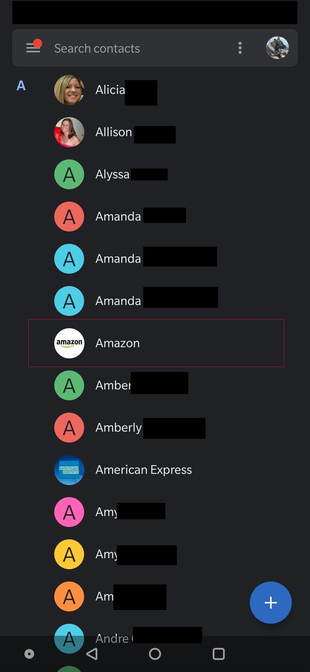 I am not able to see the contact name anymore that is associated with ...