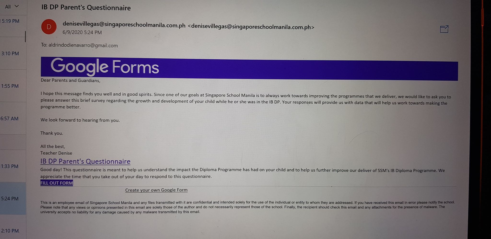 Attachment is missing from email - Gmail Community