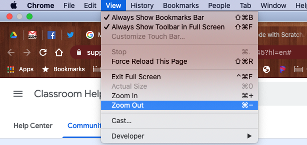 My Google Classroom has a large screen size - Google Classroom Community
