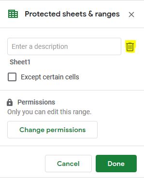 How do I remove all protected sheet ranges - Google Docs Editors Community