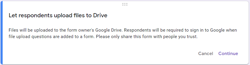 To solve issue : Server rejected for JPG in google form - Google Docs ...