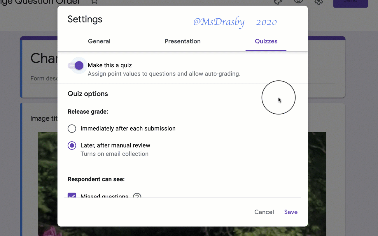 How do I have students go back to their Google Form and see what they ...