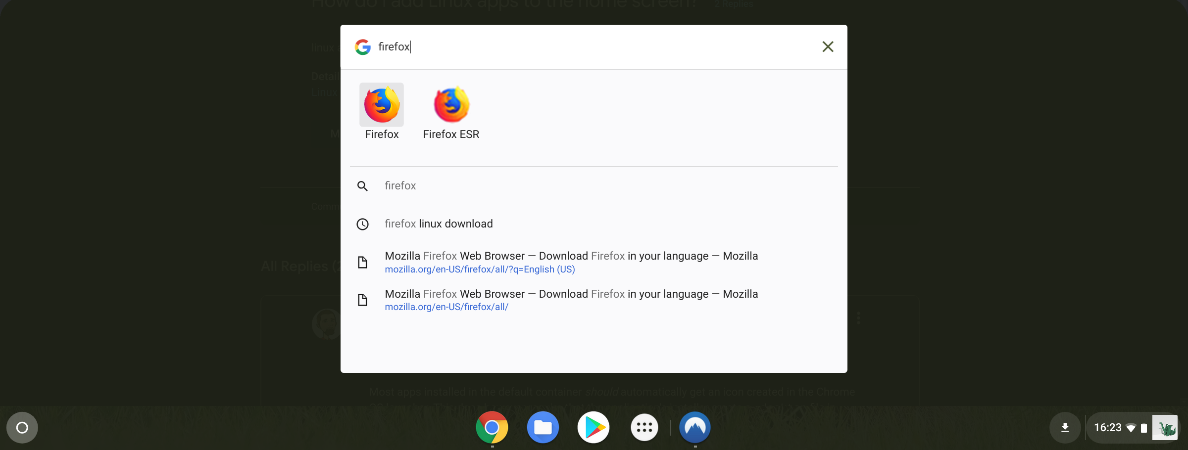 How do I add Linux apps to the home screen? - Google Pixelbook Community