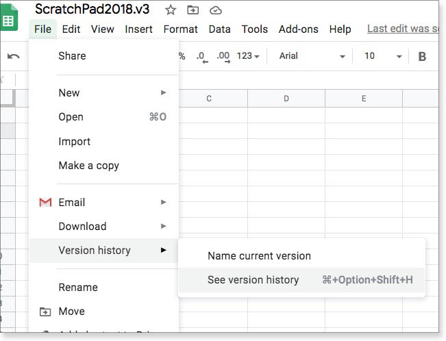 I Accidentally Deleted Info From Spreed Sheet How Do I Recover The Loss Data Google Docs 