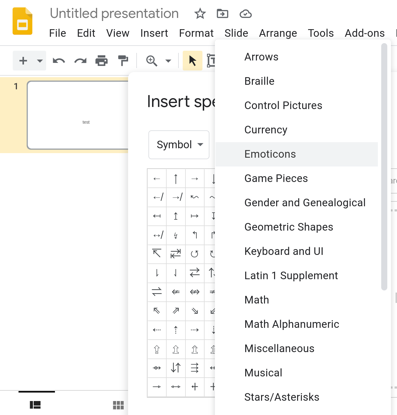 How Do I Get The Wingding Font On Google Slides Chromebook Community