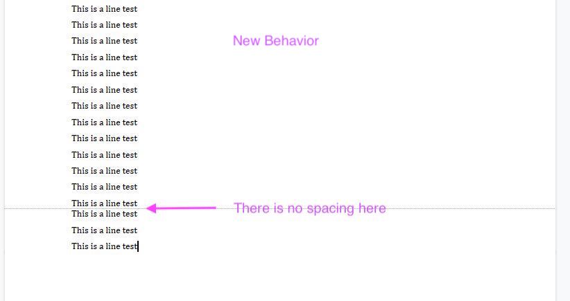 Line spacing broken on page break? - Google Docs Editors Community