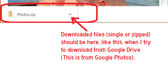 Where is the file download notification status bar? - Google Chrome ...