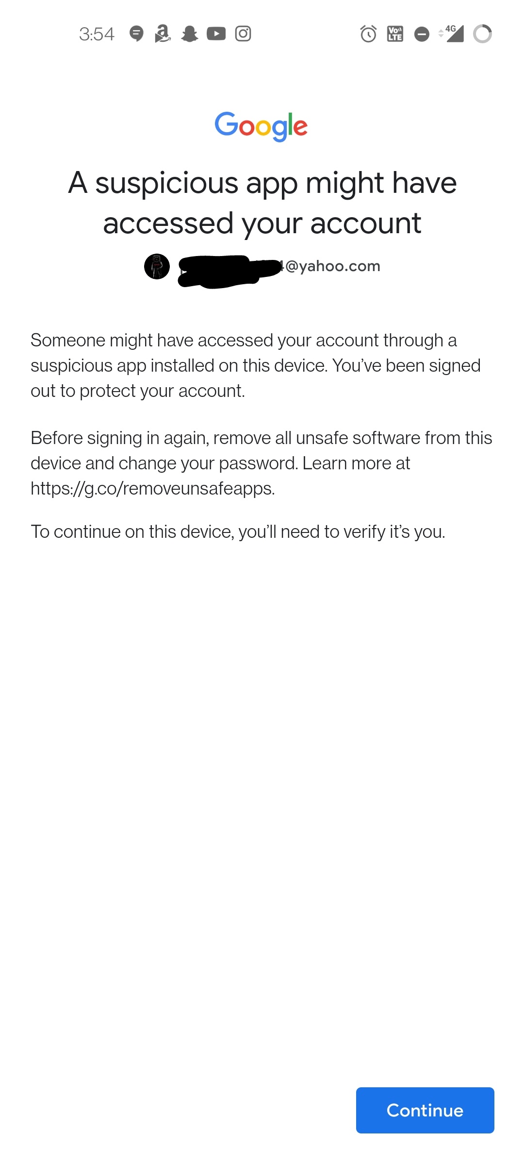 A suspicious application may have accessed your account - Gmail Community