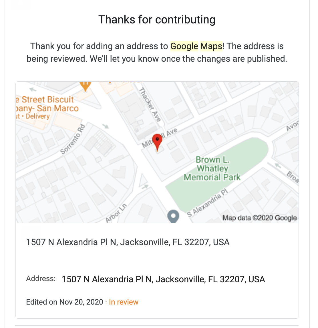 How can I edit an incorrect address so North isn't used twice? - Google ...