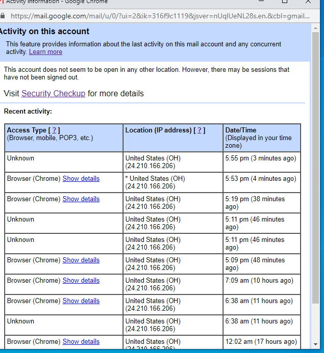 Suspicious app detected - Gmail Community
