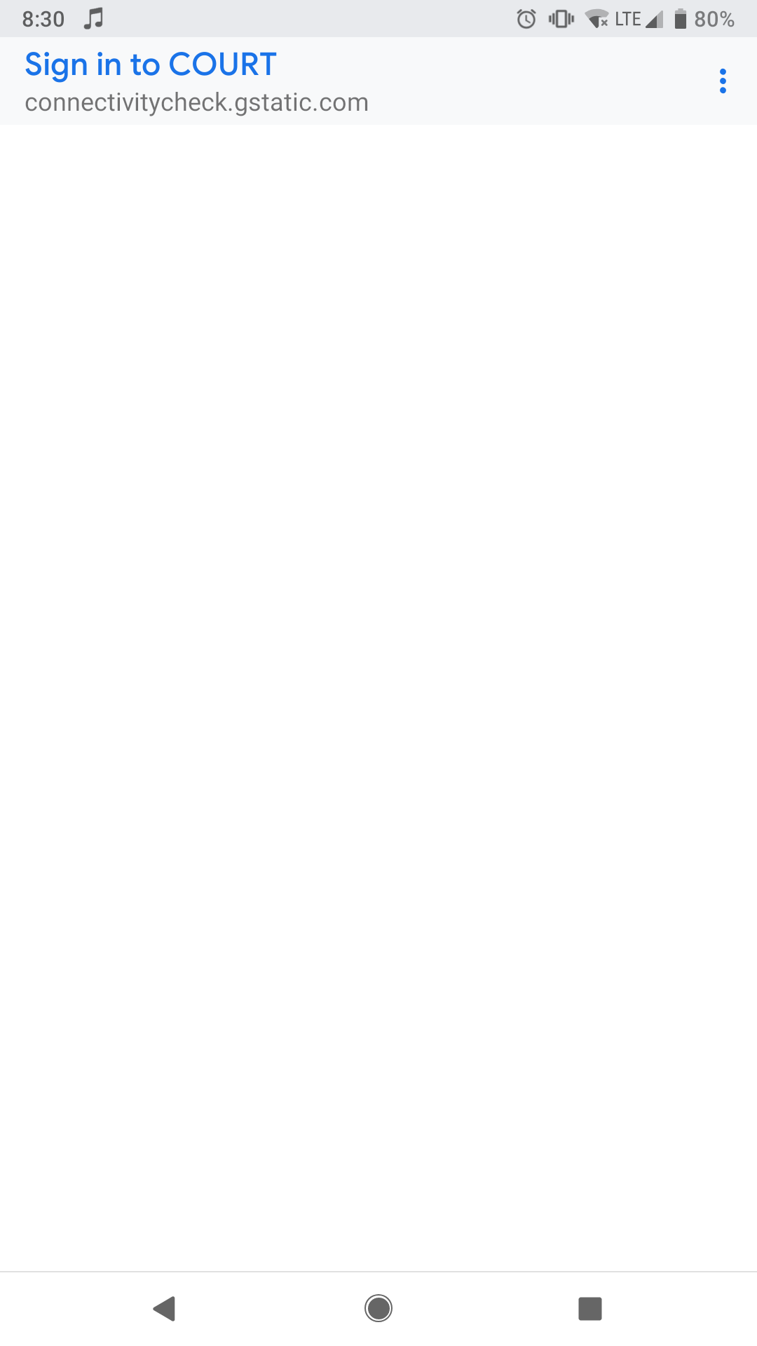 When I try to connect to public WiFi I receive a connectivity.gstatic ...