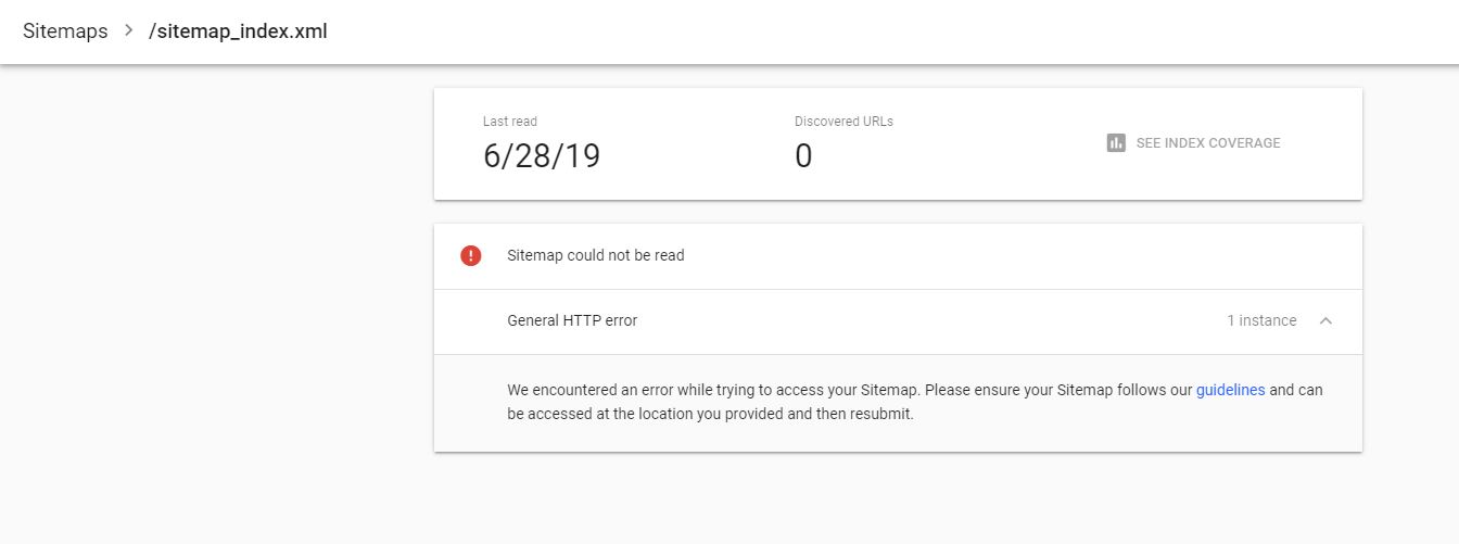 General HTTP Error Issue - Google Search Central Community