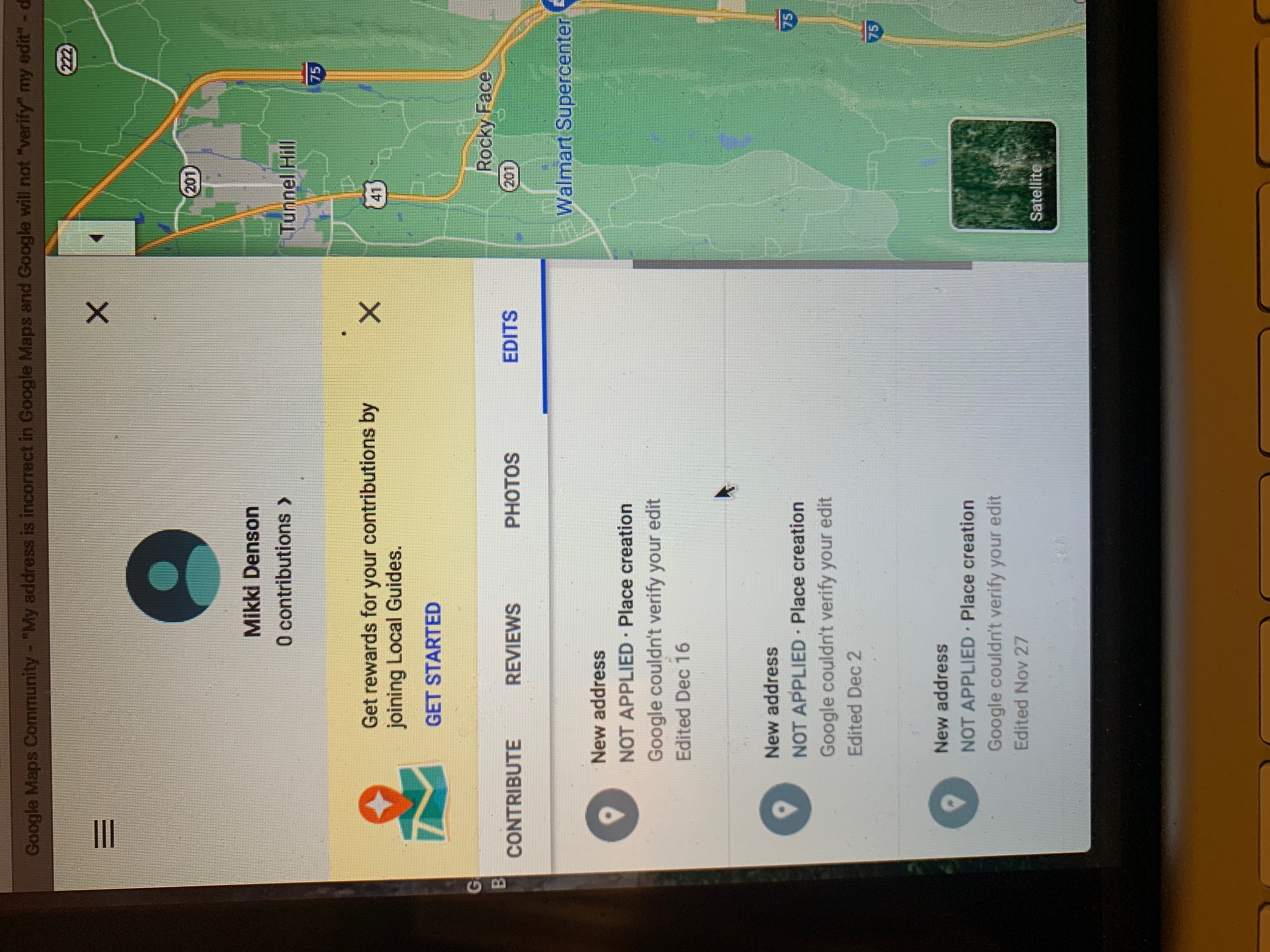 My address is incorrect in Google Maps and Google will not "verify" my ...