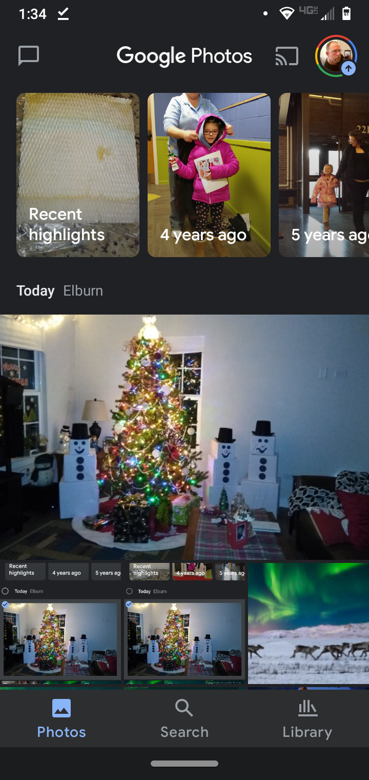 How do I find "Rediscover this day" and "one year ago today" photos ...