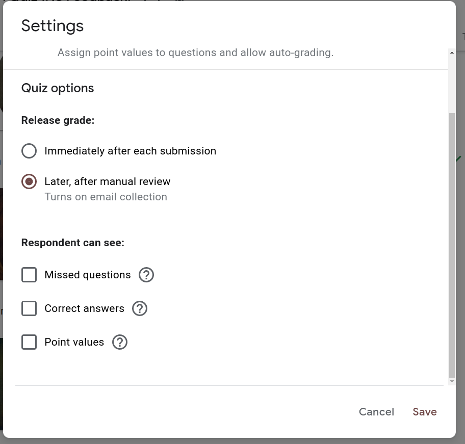 Can the View Accuracy link be Deactivated from students? - Google ...